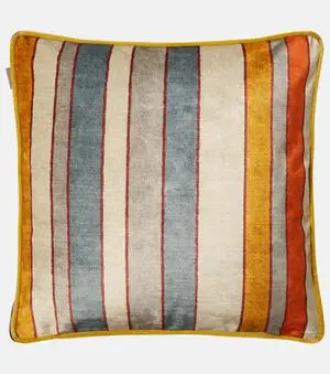 Etro Nimphea Velvet Cushion - Multicoloured