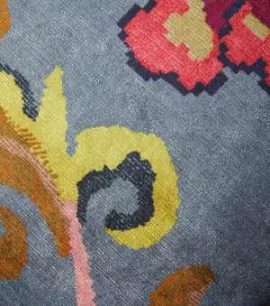 Etro Nimphea Velvet Cushion - Multicoloured