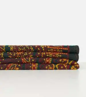 Etro Paisley Wool And Silk-blend Throw