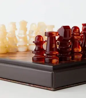 Etro Arnica Leather Chess Set