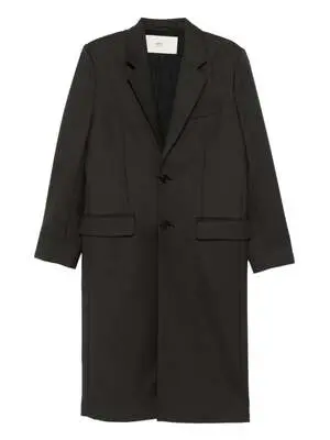 AMI Paris Straight Coat - Grey