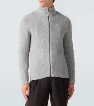 Thom Sweeney Wool And Cashmere-blend Cardigan - Grey