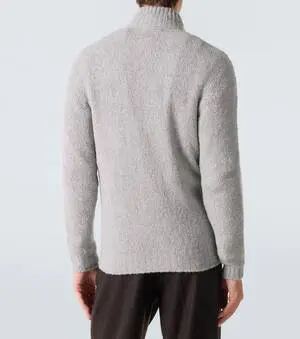 Thom Sweeney Wool And Cashmere-blend Cardigan - Grey