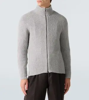 Thom Sweeney Wool And Cashmere-blend Cardigan - Grey