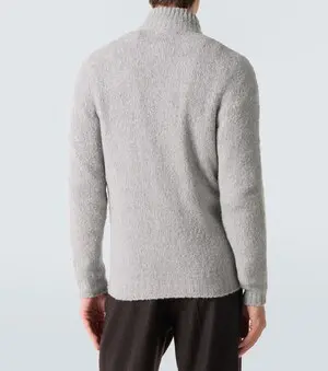 Thom Sweeney Wool And Cashmere-blend Cardigan - Grey