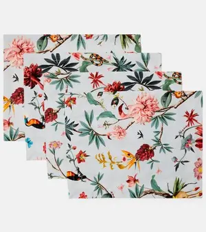 La DoubleJ Fantastic Creatures Set Of 4 Cotton Placemats Beto Val - Multicoloured