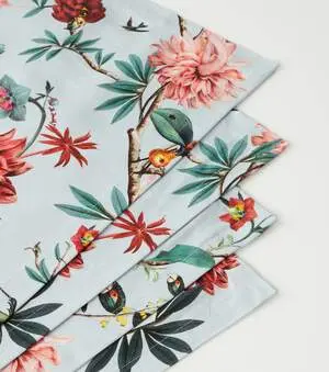 La DoubleJ Fantastic Creatures Set Of 4 Cotton Placemats Beto Val - Multicoloured