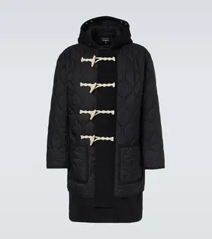 Comme Des Garçons Quilted Wool Duffle Coat