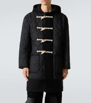 Comme Des Garçons Quilted Wool Duffle Coat