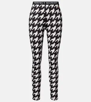 Perfect Moment Houndstooth Leggings - Black
