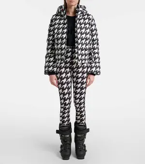 Perfect Moment Houndstooth Leggings - Black