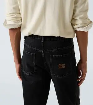 Miu Miu Mid-rise Straight Jeans