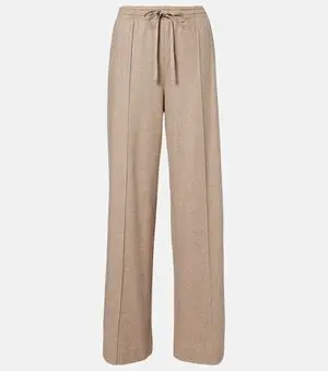 Vince Wool-blend Wide-leg Trousers - Beige
