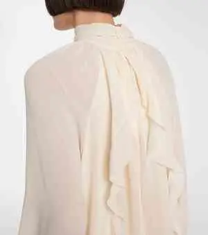 Vince Chiffon Blouse - Beige