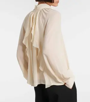Vince Chiffon Blouse - Beige
