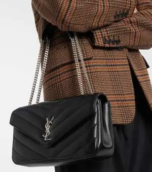 Saint Laurent Loulou Medium Shoulder Bag - Black