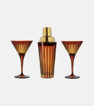 L'Objet Prism Glass Cocktail Set - Orange