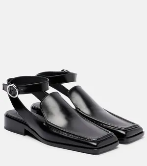 Alaïa Leather Slingback Flats