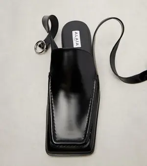 Alaïa Leather Slingback Flats