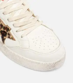 GOLDEN GOOSE Ball Star Leather Platform Sneakers - Beige