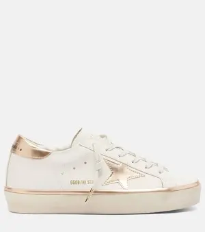 GOLDEN GOOSE Hi Star Leather Sneakers