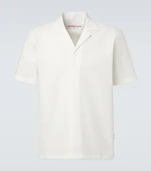 Orlebar Brown Maitan Cotton Bowling Shirt - White