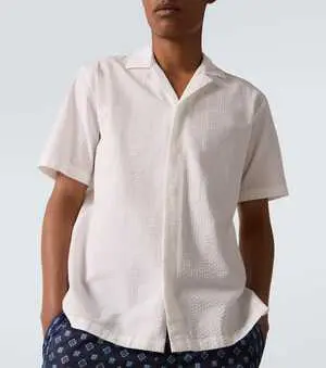 Orlebar Brown Maitan Cotton Bowling Shirt - White