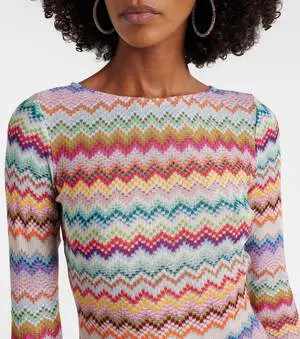 Missoni Zigzag Lamé Minidress