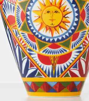 Dolce & Gabbana Carretto Small Porcelain Vase