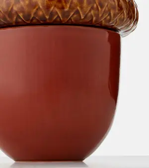 BORDALLO PINHEIRO Gudrun Acorn Large Earthenware Container Claudia Schiffer