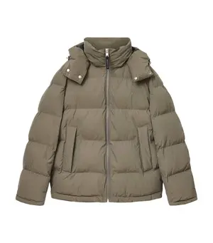 ALLSAINTS Ramskull Marlo Puffer Jacket - Brown