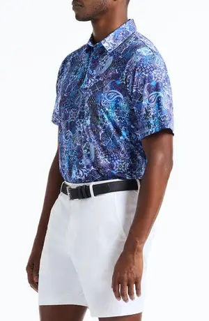 Robert Graham Brettman Short Sleeve Performance Polo