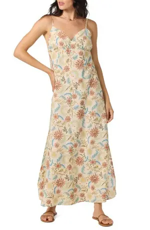 O'Neill Althea Lunar Print Sleeveless Maxi Dress