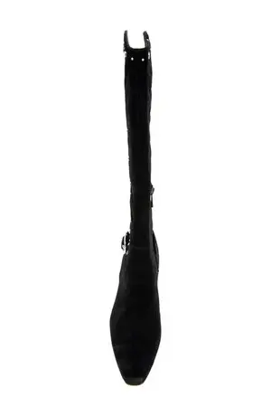Splendid Studded Suede Boots - Black