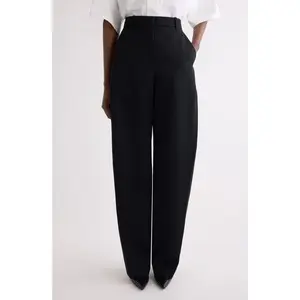 Givenchy Cocoon Wool Grain De Poudre Pants