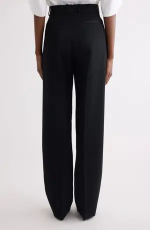 Givenchy Cocoon Wool Grain De Poudre Pants