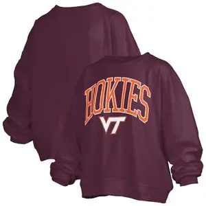 PRESSBOX Virginia Tech Hokies Janise Arch Pullover Sweatshirt