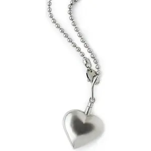67JEWELRY Puffed Heart Necklace Ii - Silver