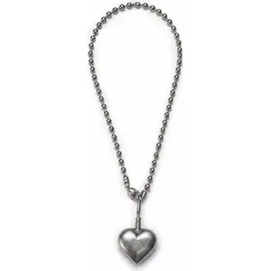 67JEWELRY Puffed Heart Necklace Ii - Silver