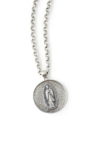 67JEWELRY Virgin Mary Pendant Necklace - Silver
