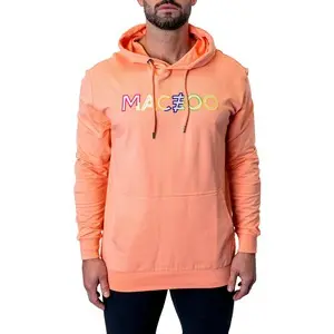 MACEOO Embroidered Logo Hoodie - Pink