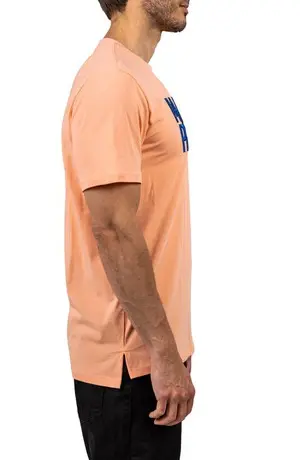 MACEOO Colossal Peach Embroidered Logo Stretch Cotton T-shirt