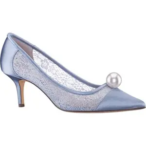 Nina Bence Pointed Toe Pumps - Icy Blue