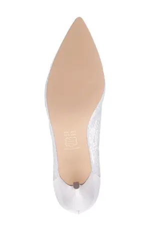 Nina Bence Pointed Toe Pumps - Ivory