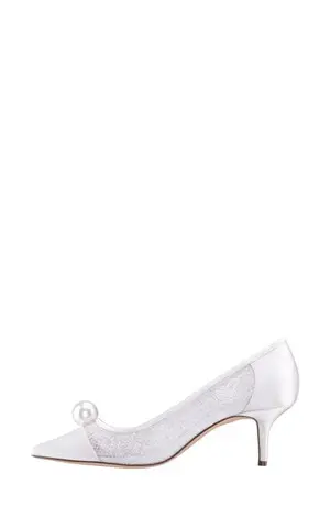 Nina Bence Pointed Toe Pumps - Ivory