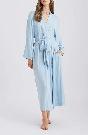 PAPINELLE Kate Stretch Modal Maxi Robe - Winter Blue