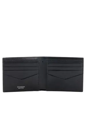 Givenchy Calfskin Leather Bifold Wallet - Black