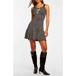Ramy Brook Lidia Metallic Sleeveless Minidress