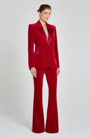 NADINE MERABI Beatrice Flare Leg Trousers