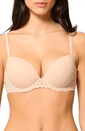 Simone Perele Subtile Underwire Push-up Bra - Peau Rose